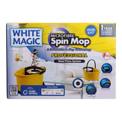 White Magic Professional Spin Mop Set | Howards Storage World