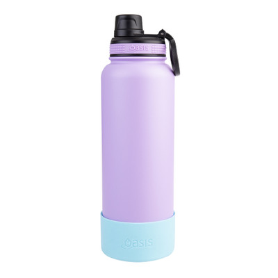 Oasis Silicone Bumper Base For Sports Bottle 1.1L - Island Blue ...