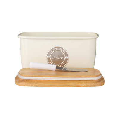 Typhoon Butter Dish - Cream | Howards Storage World