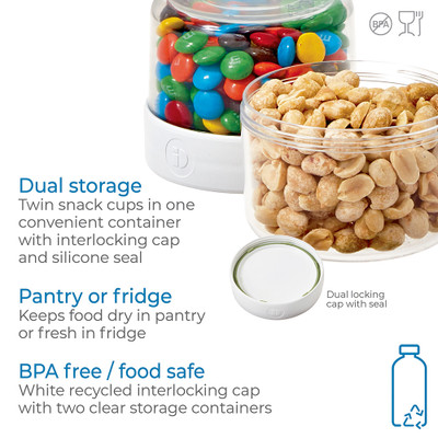 iDesign Fresh Stack n Snack Food Container - Small | Howards Storage World
