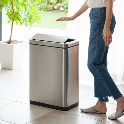 EKO Deluxe Phantom Sensor Dual Recycling Butterfly Bin 20L+20L ...