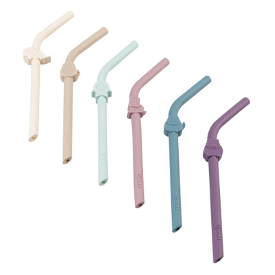 Melii Luxe Silicone Kids Straws - 6 Pack | Howards Storage World