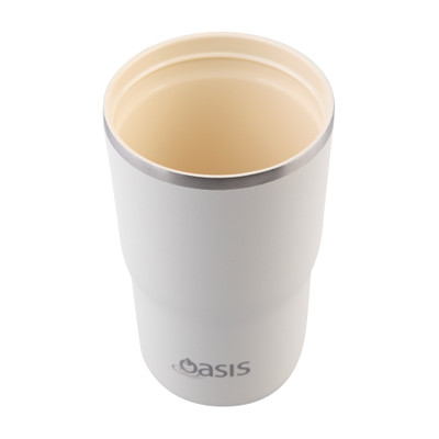 Oasis Stainless Steel Insulated Travel Mug 480ml - Alabaster | Howards ...