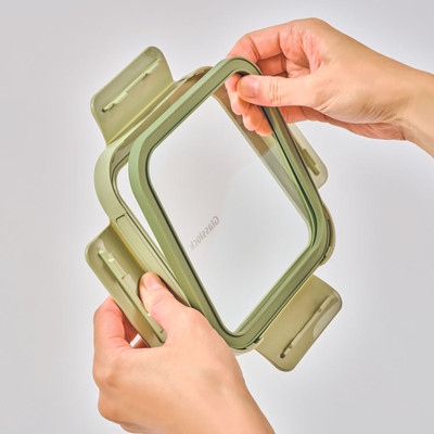 Glasslock Essential Square Food Container - 450ml | Howards Storage World
