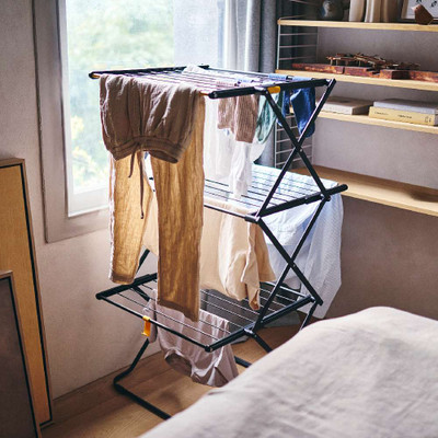 Joseph Joseph AirFrame Max 3 Tier Clothes Airer - Black | Howards ...