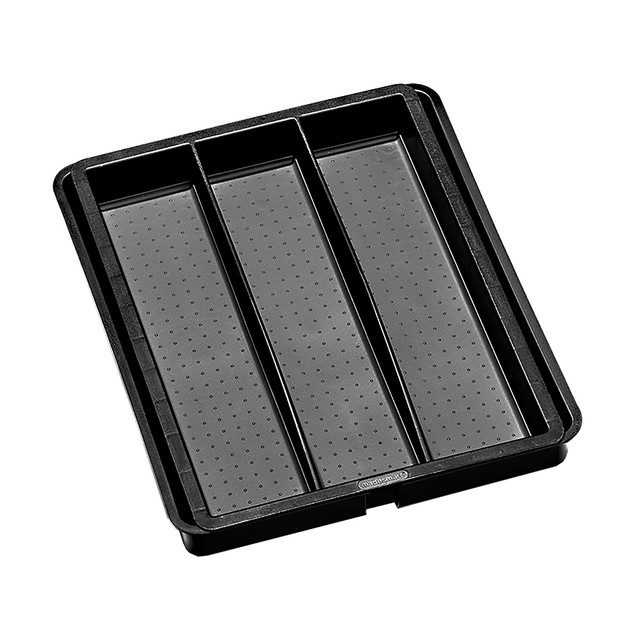madesmart Carbon 5 Compartment Expandable Utensil Tray | Howards ...