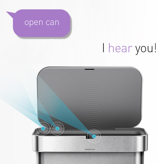 simplehuman 58L Pedal Dual Compartment Recycling Rubbish Bin - Stainless Steel | Howards Storage ...