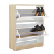 Howards Shoe Cabinet 2 Drawers - White/Brown | Howards Storage World