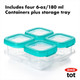 OXO Tot Baby Blocks Freezer Food Storage Containers 180ml - 4 Pack | Howards Storage World