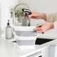 Collapse-A Square Bucket with Handle 5L - Grey & White | Howards ...