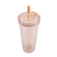 Oasis Acrylic Insulated Smoothie Tumbler 520ml - Peach | Howards Storage World