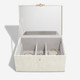 Stackers Classic Luxury Jewellery Box with Lid - Oatmeal/Linen ...