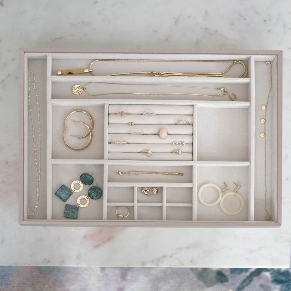Stackers Supersize Ring & Accessory Jewellery Box Layer - Taupe ...