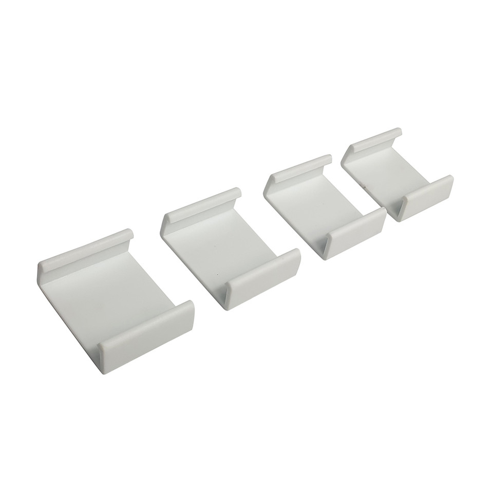 WilliamsWare Stackable Shelf Clamps 4 Pack - White | Howards Storage World