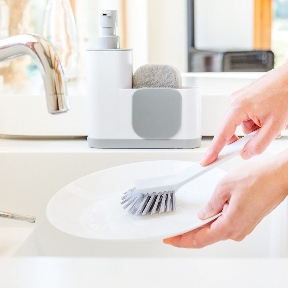 Vigar Monoblock Sink Caddy Set - White | Howards Storage World
