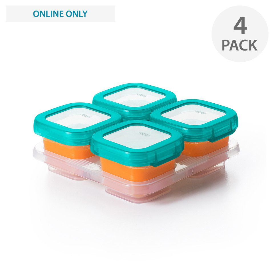 OXO Tot Baby Blocks Freezer Food Storage Containers 180ml - 4 Pack | Howards Storage World