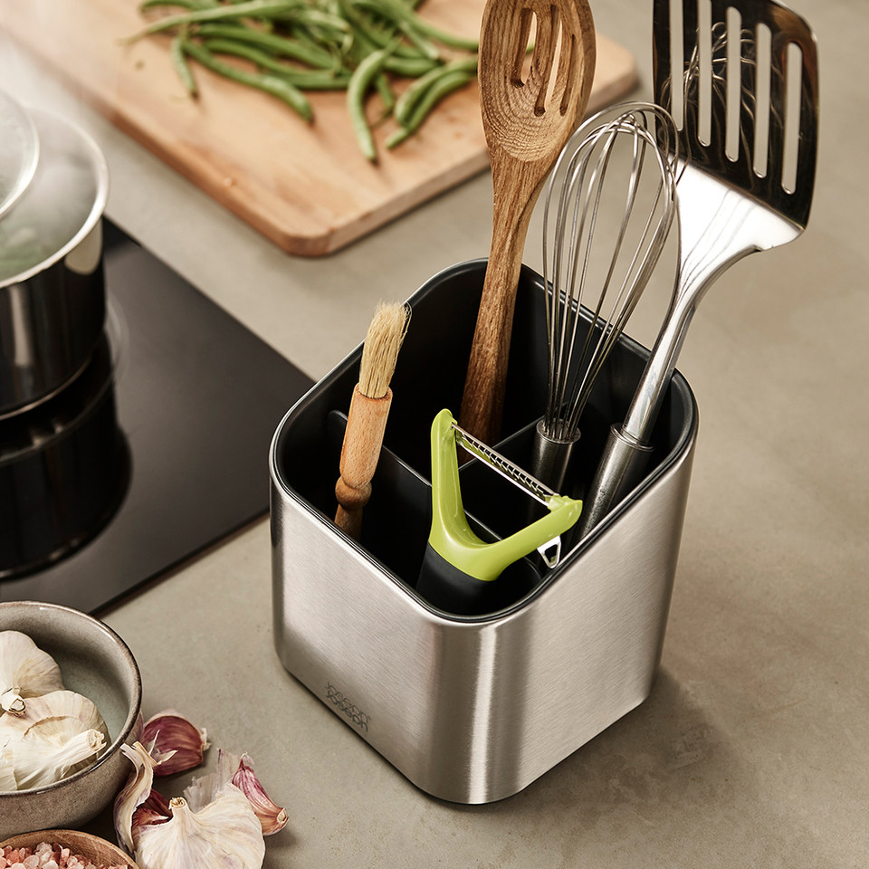 Joseph Joseph Surface Stainless Steel Utensil Pot | Howards Storage World