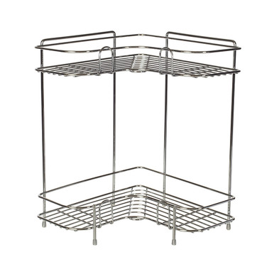 2 Tier Chrome Corner Stand | Howards Storage World