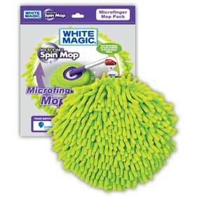 White Magic Microfibre Mop Refill | Howards Storage World