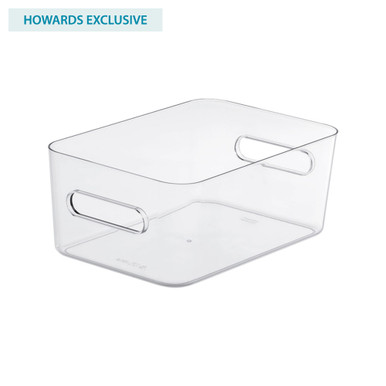 SmartStore Compact Storage Box Medium - Clear | Howards Storage World