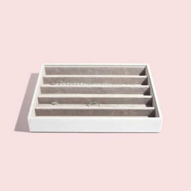 Stackers Classic Necklace & Bracelet Jewellery Box Layer - White ...