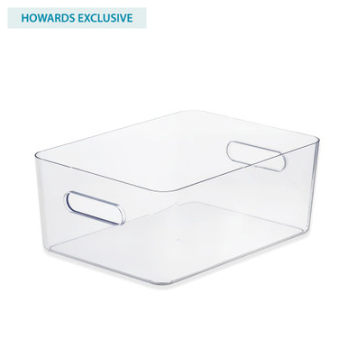 SmartStore Compact Storage Box Large - Clear | Howards Storage World