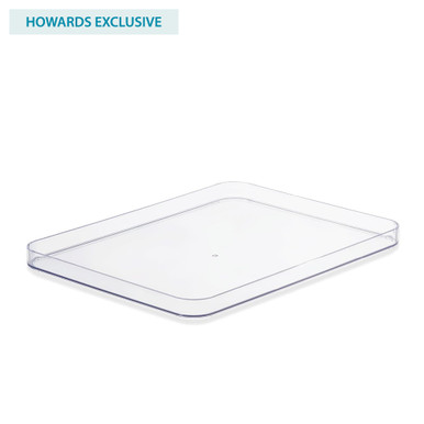 SmartStore Compact Storage Box Lid Large - Clear | Howards Storage World