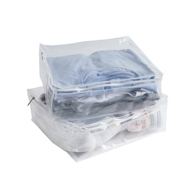 Howards Slim Small Storage Bags 2 Pack - Clear | Howards Storage World