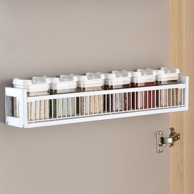 WilliamsWare Wall Mounted Spice Rack Large - White | Howards Storage World