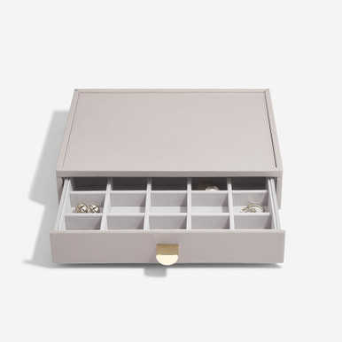 Stackers Classic Drawer Trinket & Ring Jewellery Box Layer - Taupe ...