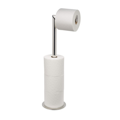 Joseph Joseph EasyStore Luxe Stainless 2-in-1 Toilet Roll Stand ...