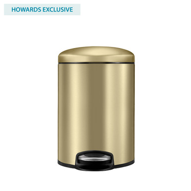 EKO Maggey Step Bin 5L - Champagne Gold | Howards Storage World