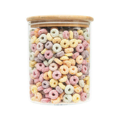 Glass Jar 2L with Bamboo Lid - Round | Howards Storage World
