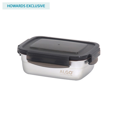 Algo Stainless Steel Rectangle Container - 350ml | Howards Storage World