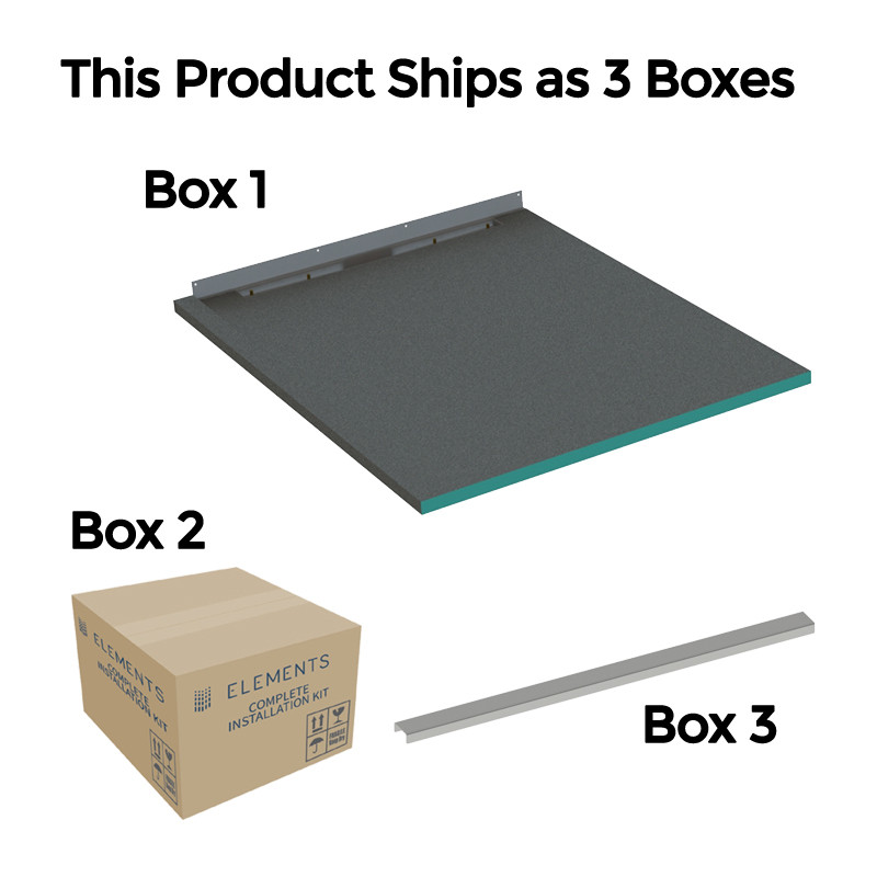 Infinity Tray Kit - Right Hand - The Wetroom Store