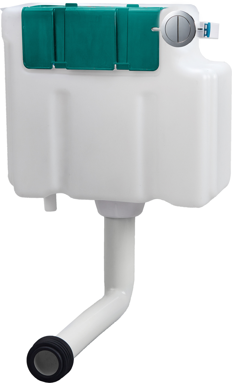 Plumb Essentials Dual Flush Cistern with Bottom Entry Water Inlet - The ...