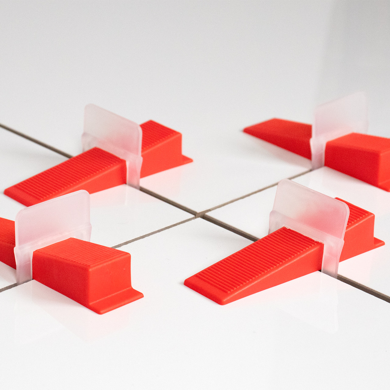 TekTools Tile Levelling System (Spacer Clips, Reusable Wedges, Pliers and a TekTools Drawstring ...