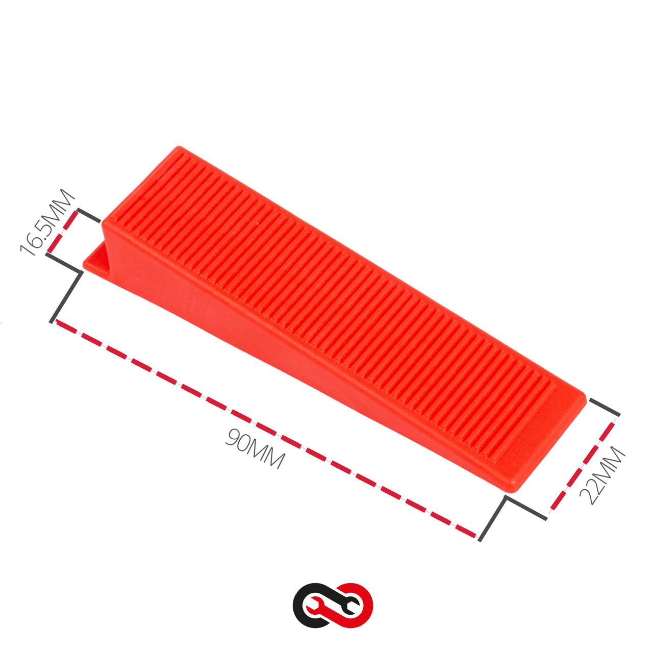 TekTools Plastic Tile Levelling Wedges - The Wetroom Store