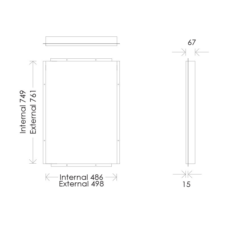 Trio Recessed Cabinet Installation Frame - The Wetroom Store