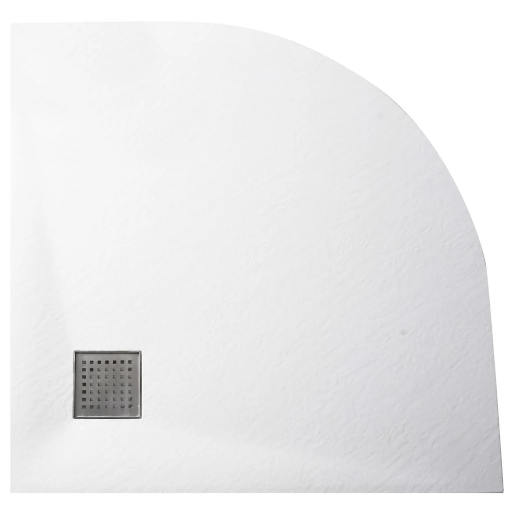 Thermopanel SMC Slate Effect Corner Shower Tray - Black