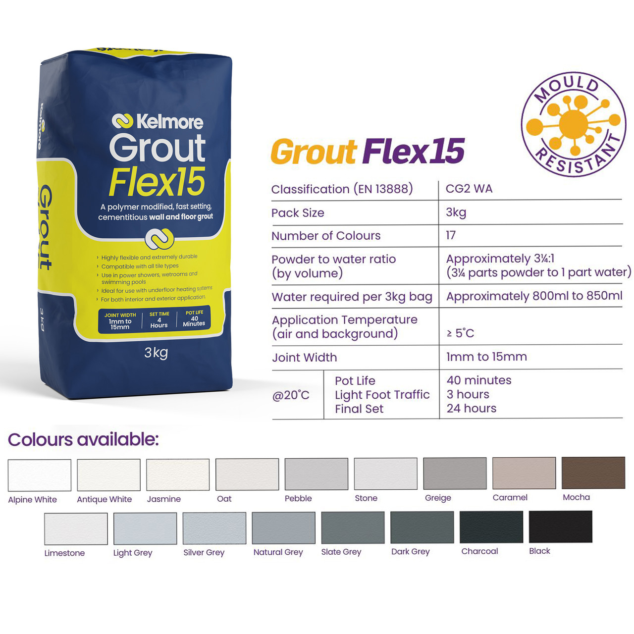 Kelmore Grout Flex15 - The Wetroom Store