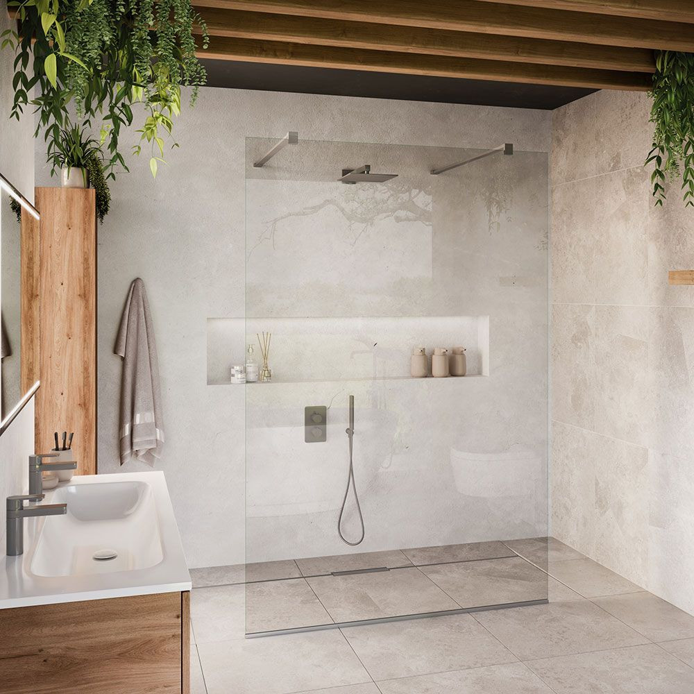 Abacus Elements Linear Uno Level Access Shower Tray - (1600 x 900 x ...