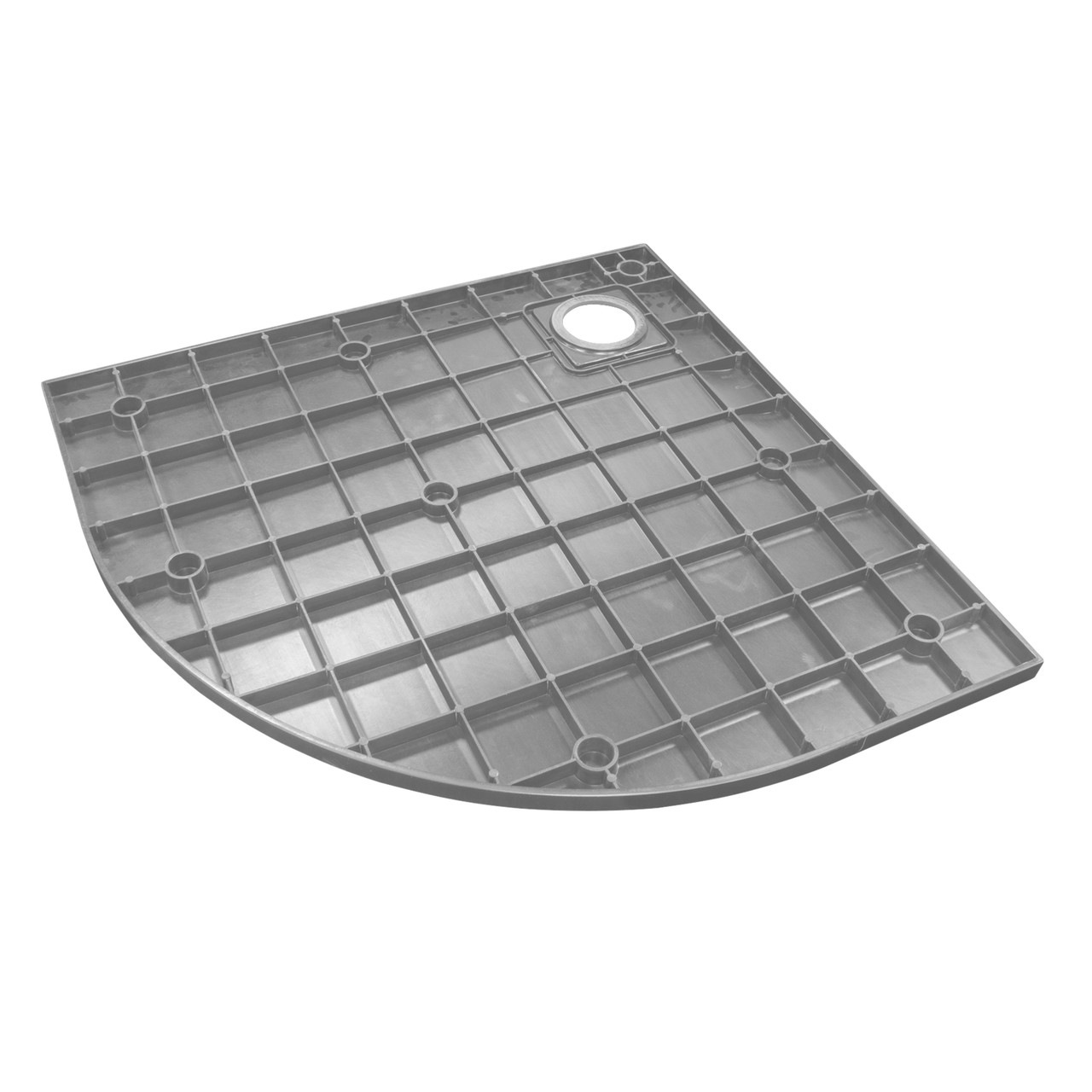 Thermopanel SMC Slate Effect Corner Shower Tray - Grey