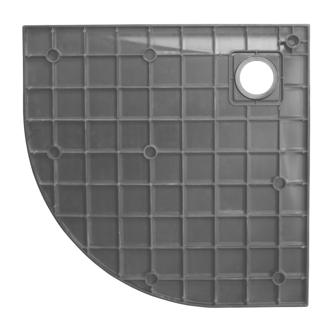 Thermopanel SMC Slate Effect Corner Shower Tray - Grey