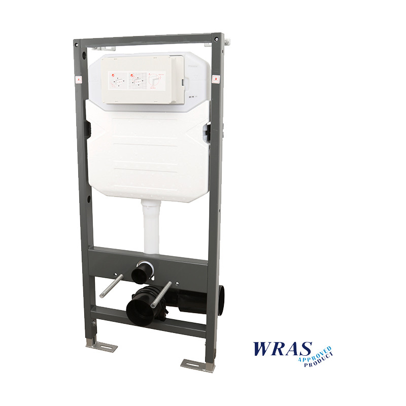 Wall Mounted Wc Frame With Dual Flush Cistern - The Wetroom Store