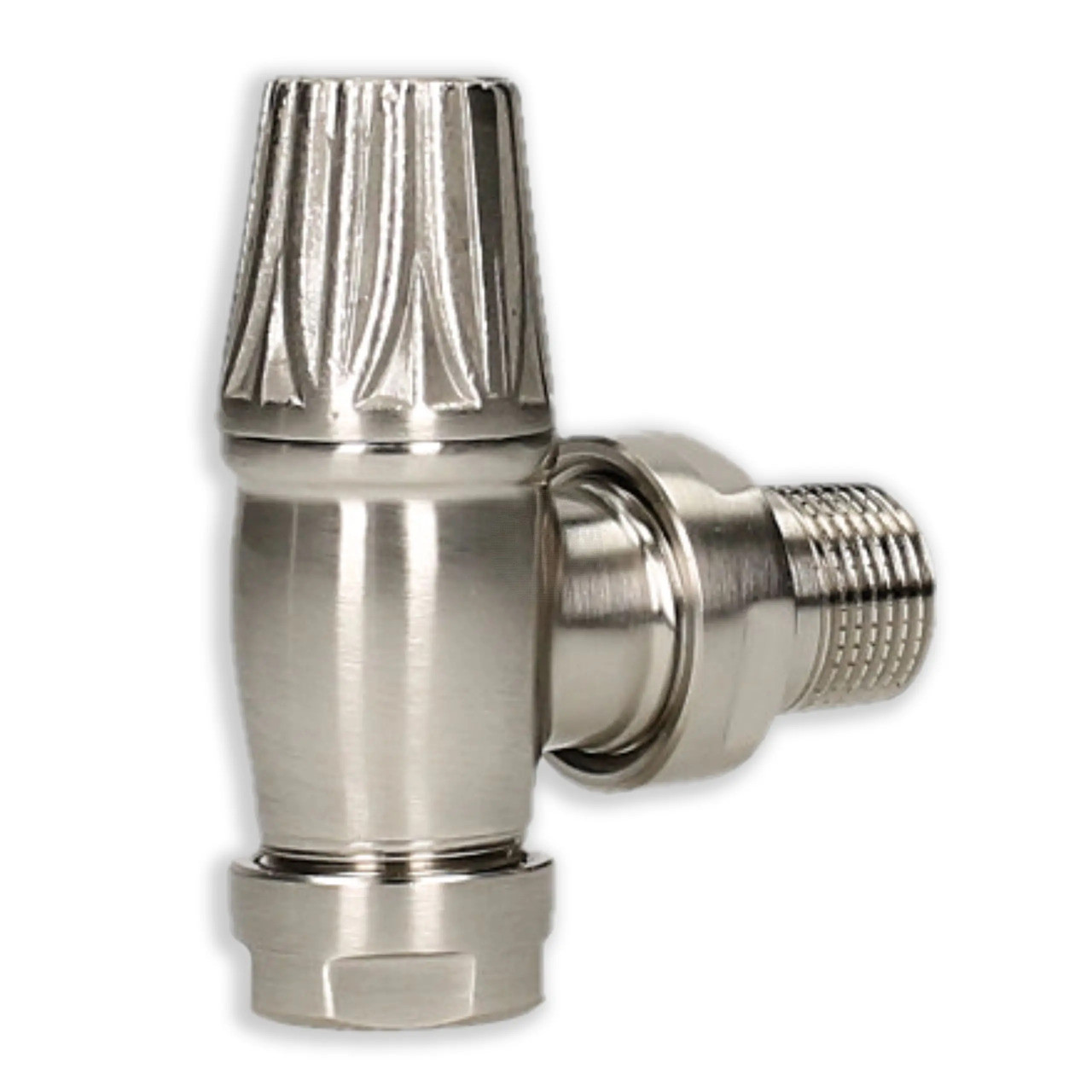 Bentley Gothic 15 mm Silver Nickel TRV & Lockshield Valve Set - The ...