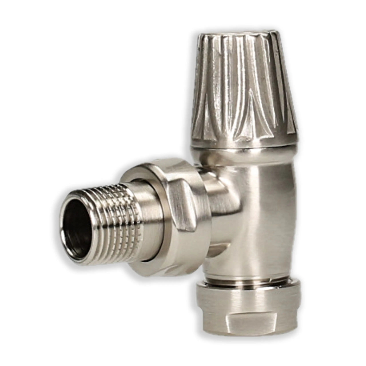 Bentley Gothic 15 mm Silver Nickel TRV & Lockshield Valve Set - The ...