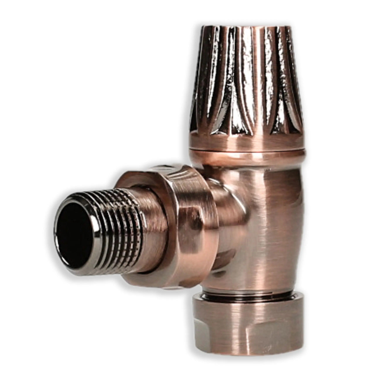 Bentley Gothic 15 mm Antique Copper TRV & Lockshield Valve Set - The ...