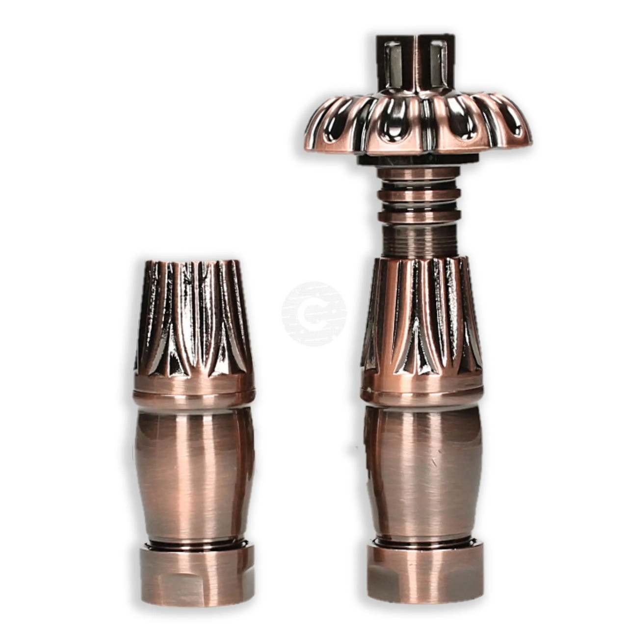 Bentley Gothic 15 mm Antique Copper TRV & Lockshield Valve Set - The ...