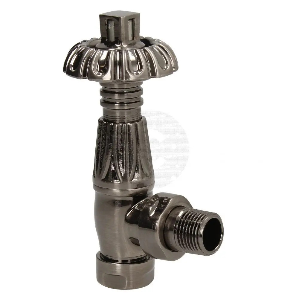 Bentley Gothic 15 mm Black Nickel TRV & Lockshield Valve Set - The ...